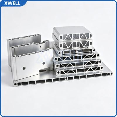 China New Energy Vehicle Battery End Plate Aluminum Profile Extrusion Custom Battery Tray 6063 Alloy for sale