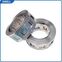 China Nickel Plated Steel Battery Connection Strips 18650 21700 0.15mm 18.5mm Pitch Spot Welding for sale