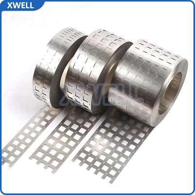 China Nickel Plated Steel Strip 18650 21700 Battery Spot Welding Connector Tabs 0.15mm Thickness for sale