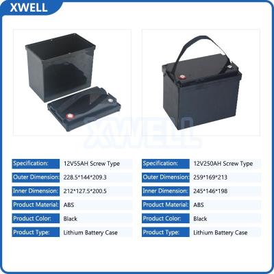 China IP67 Waterproof ABS Lithium Battery Case 12V 200AH Screw Terminal for UPS Truck RV Parking Air Conditioner for sale