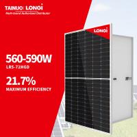 China Longi Solar Hi-MO X6 590W 595W 600W All-Black Solar Panels with Half Cell Technology for sale