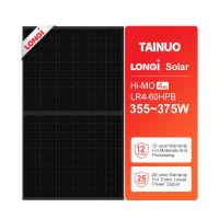 China N-TYPE Longi solar 166mm cell solar panel 360W 365W 370W 375W 380W 450W 455W grade A for sale