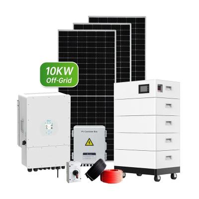 China Lead-Acid Battery Hybrid Solar System 50KW 30KW 20KW 15KW Off Grid Solar Power System for sale