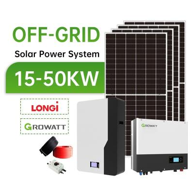 China 8KW 10KW 12KW 15KW 20KW 30KW Off-grid Hybrid Solar Panel Powerd PV System for Home for sale