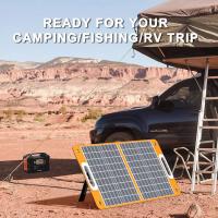 China Lightweight 18V 50W-250W Fold Away Solar Panels For Outdoor Camping Power Supply for sale