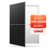 China Longi Hi-Mo 6 LR5-72HTH 580-600W 144 Cells Solar Panel for Home Eco-Friendly Energy for sale