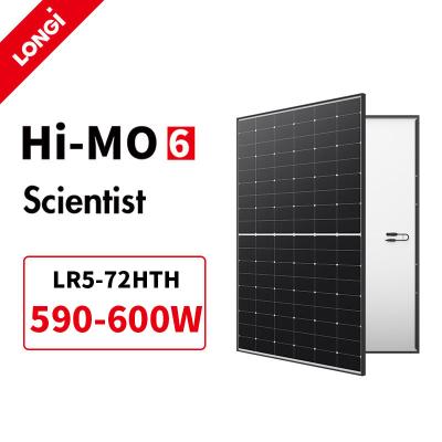 China LR5-72HTH Longi Solar Panel Hi-MO 6 N Type 580W 585W 590W 595W 600W Photovoltaic Panels for sale