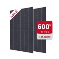 China Longi Hi-Mo 6 Bifacial Photovoltaic Solar Panels 590W 595W 600W with 23.2% Efficiency for sale