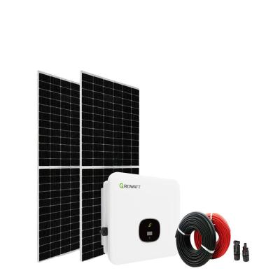 China 10kw 12kw 15kw On Grid Home Solar Power System with and Monocrystalline Silicon Panels for sale
