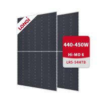 China LONGi Hi-MO 6 LR5-54HTB 440-450M Half Cell Bifacial Solar Panels All Black 440W-450W 23% for sale
