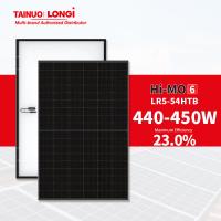 China Longi Solar Panels Hi-Mo X6 440W 445W 450W Full Black Half Cell Pv Modules for Superior for sale