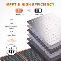 China Foldable Solar Panel Backup Generator 300W with Black Panel Efficiency 21.5%-23.5% for sale