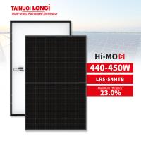 China Longi Hi-MO 6X LR5-54HTB 440-450M Full Black Solar Panel 440W 445W 450W for Home Roof for sale
