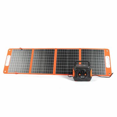 China Foldable Solar Panel 100W with Kickstand and USB Outputs Panel Efficiency 21.5%-23.5% for sale
