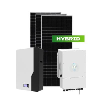 China 110V-240V Output Voltage 10kw 20kw 30kw 50kw 100kw Hybrid Solar Power System for Home for sale