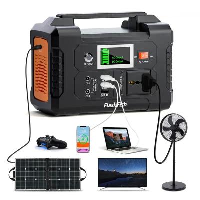 China Solar Portable Lithium Ion Power Battery Banks Station Generators Output Power 110-240v for sale