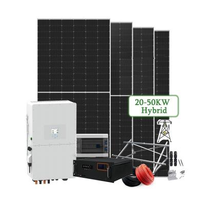 China 10KW Solar Energy System Hybrid Three Phase Solar PV System CE Certificate Roof Mounting for sale