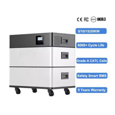 China 51.2V 5kw 10kw 15kw High Voltage Stacked Energy Storage Battery for Lifepo4 Akku for sale