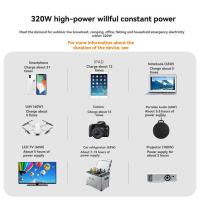 China 320W Portable Solar Generator 292Wh AC Energy Storage Outdoor Solar Power Supply for sale