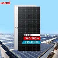 China 182mmx182mm Cell Size Longi Hi-MO 5m LR5-72HBD 540-560M Solar Panel for Your Country for sale