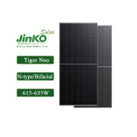 China JINKO Tiger Neo N-type 78HL4-BDV 615-635 Watt Bifacial Solar Panels Dual Glass Design for sale