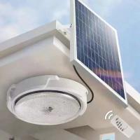 China Remote Control Solar Ceiling Light For Indoor Outdoor Home House Waterproof Solar Lamp for sale