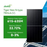 China 630w Jinko Solar Tiger Neo N-Type MBB 16BB TOPCON 78 Half Cells Mono Solar Panels for sale