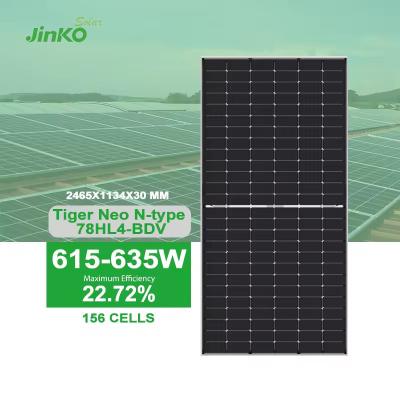 China Jinko BIFACIAL 615W 620W 625W 635W Tiger Neo N-type 78HL4-BDV Solar Panels with Good for sale