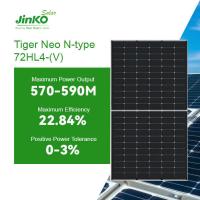 China 570W-590W Jinko Tiger Neo Bifacial Dual Class N-Type 72HL4-BDV Solar Panel PV Module for sale