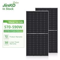China Jinko JKM570-590N-72HL4- V -F7-EN Mono-facial Solar Panel for 30- and 182mmx182mm Cell for sale