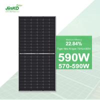 China 182mmx182mm Cell Size Jinko 590w Bifacial Solar Module 585w 575w Dual Glass Solar Panel for sale