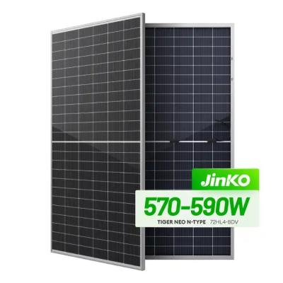 China Jinko Tiger Neo 570W-590W Mono-Facial Solar Panel Suitable for Various Applications for sale