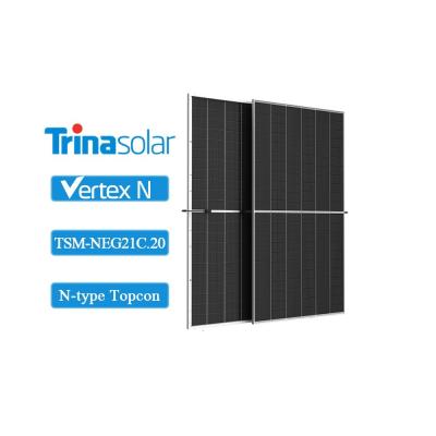 China Trina Grade A Solar Panel 675W 680W 685W 690W 695W 700W N-type TOPCon Bifacial Dual Glass for sale