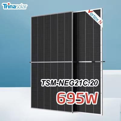 China Trina Solar Vertex NEG21C.20 Bifacial PV Modules 665W 670W 675W 680W 690W 700W Solar Power Panels for sale