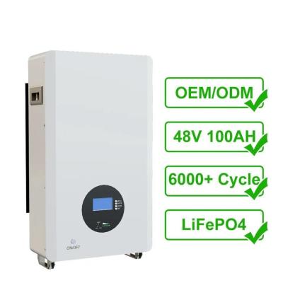 China Versatile 48v 5kwh 10kwh 100ah 200ah Solar Energy Storage Battery for Home Power Wall for sale