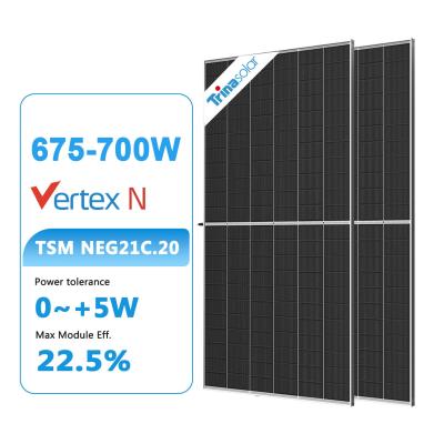 China 182mm Half Cut Cell N-Type NEG 21C.20 675W 680W 690W 695W 700W Bifacial PV Panel TSM-NEG21C.20 for sale
