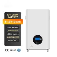 China 51.2V Solar Lifepo4 Lithium Ion Battery With Smart BMS For Home And All-in-one Design for sale