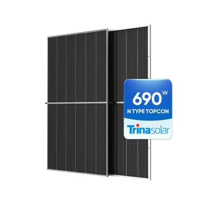 China Trina Solar Panels Vertex TSM-NEG21C.20 675w Monocrystalline with 22.5% Panel Efficiency for sale