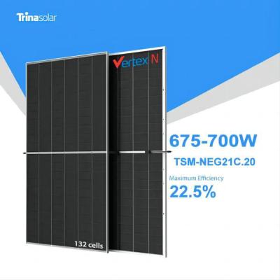 China Anodized Aluminium Alloy Frame 700W 650W 690W Solar Panel Kit for Commercial Solar Power for sale