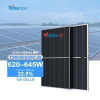 China Solar Power System Trinasolar 620w 625w 630w 635w 640w 645w Dual Glass Pv Module for sale