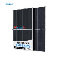 China Trina Topcon Grade A Solar Panel IP68 Junction Box Rated 620w 625w 630w 635w 640w 645w for sale