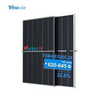 China Trina PV Module 620W 635W Dual Glass Monocrystalline Solar Panel for Solar Power System for sale