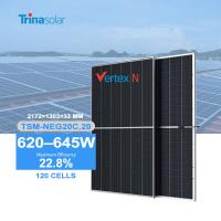 China Trina Vertex N Type Neg20c.20 630w 640w 645w Bifacial Dual Glass Monocrystalline Solar Panel for sale