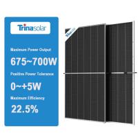 China Trina Vertex Panel Solar N Type 600W 650W 670W 700W Bifacial Solar Panels for Projects for sale