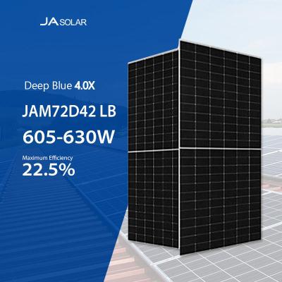 China 22.5% Panel Efficiency JA N Type Solar Roof 635W 630W 625W 620W Mono Solar Panels Half Cut Panels Manufactures for sale