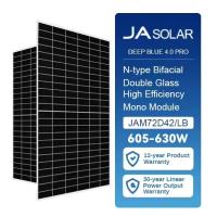 China JA Solar JAM72D42 605-630/LB 144cell 16BB N-type TOPCON Bifacial Double Glass Solar Panel 630W 615W for sale