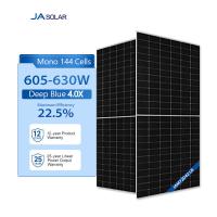 China 182mmx182mm Cell TOPCON JA Mono Solar Panel 605W 610W 615W 620W 625W 630W for sale