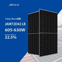 China Anodized Aluminium Alloy Frame 605W JA SOLAR Smart 600 Watts Bifacial Glass Solar Panels for sale