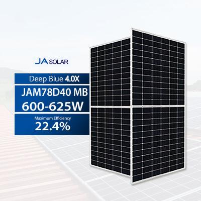 China JA Solar JAM78D40 MB 600 605 610 615 620 625W Bifacial Solar Panel with Double Glass for sale