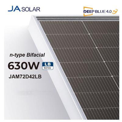 China JA Solar 620 Watts N-type Bifacial Solar Panels Best Choice for Solar Energy Solutions for sale